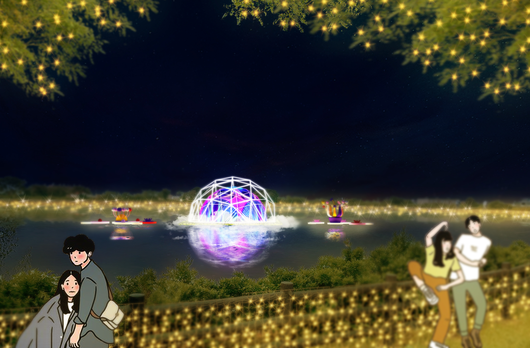 Water Lantern Display Area